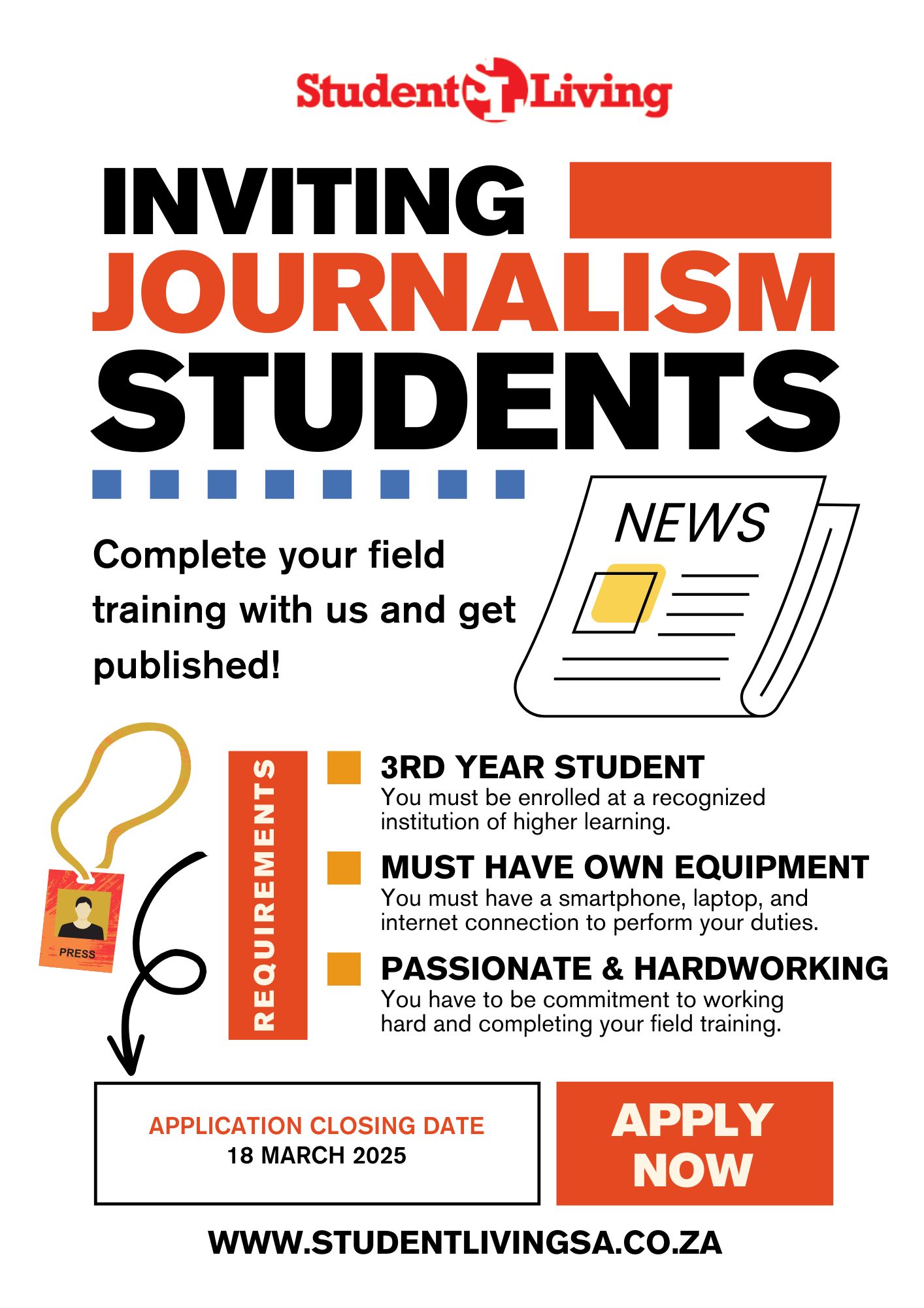Join the Student Living SA Journalism Programme for 2025 - Student ...